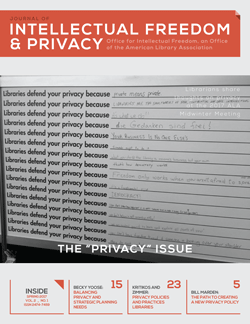 “Privacy” Issue of Journal of Intellectual Freedom and Privacy ...